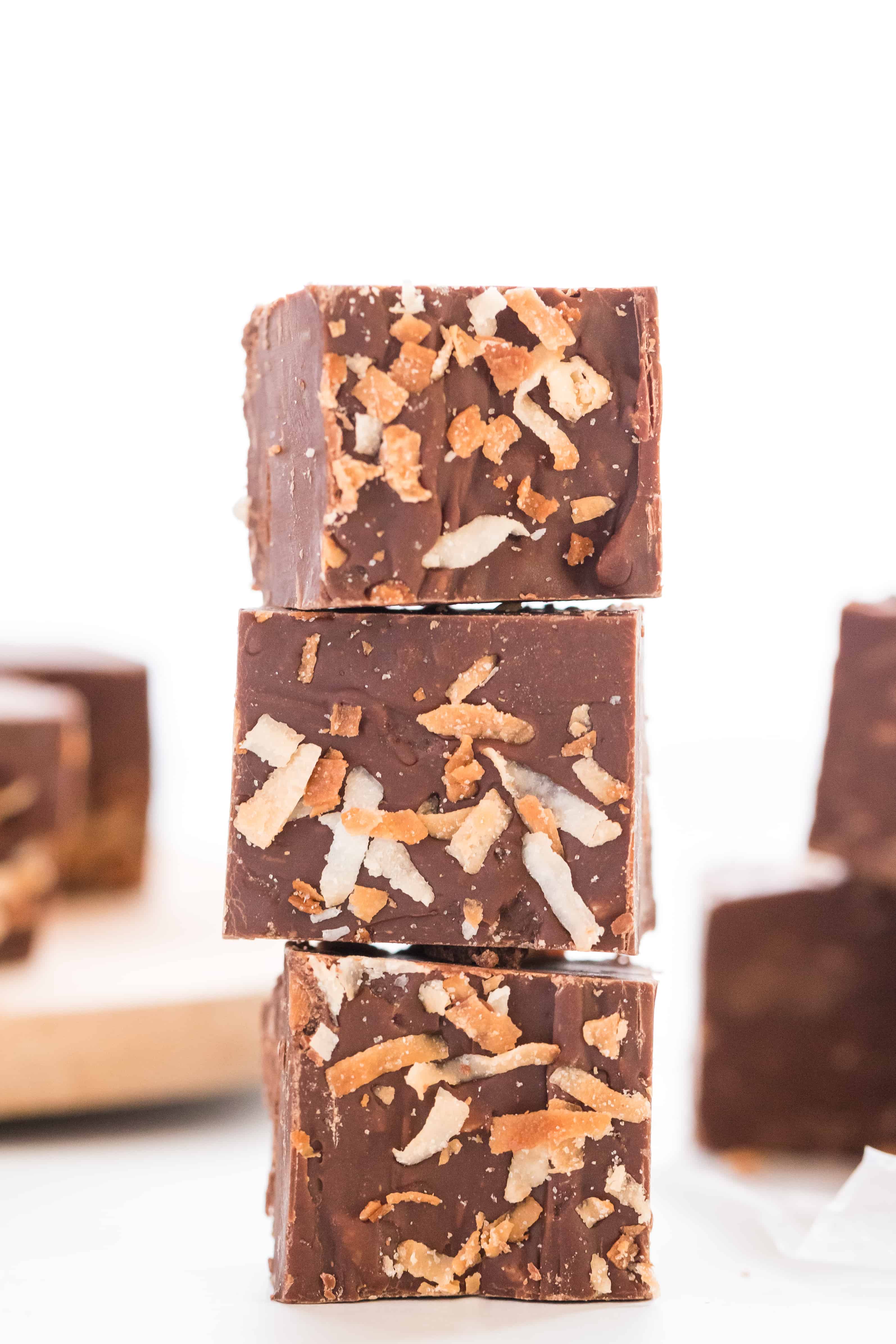 Gluten Free Simple Toasted Coconut Fudge Recipe - What the Fork