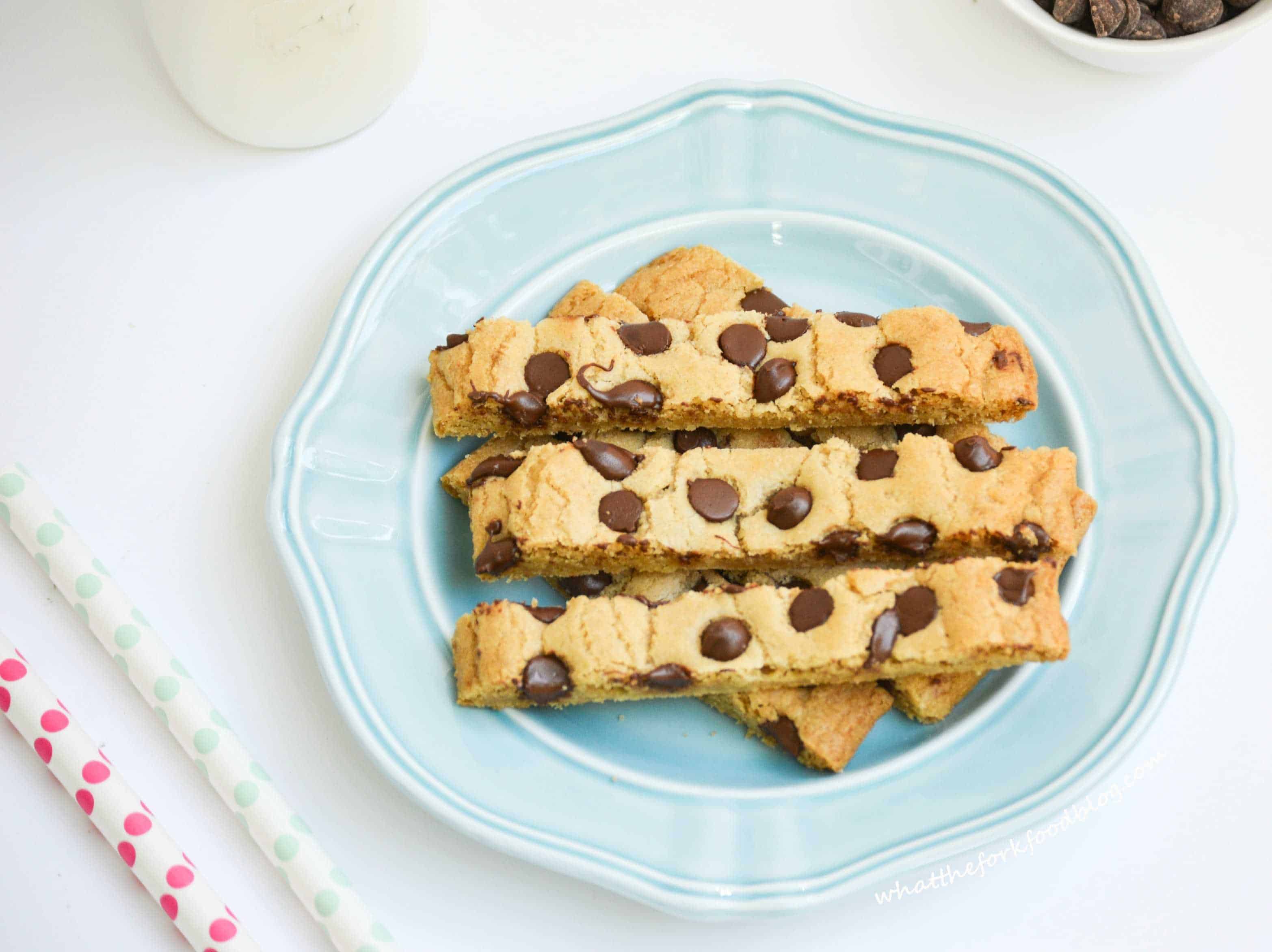 Gluten Free Chocolate Chip Cookie Sticks - What the Fork