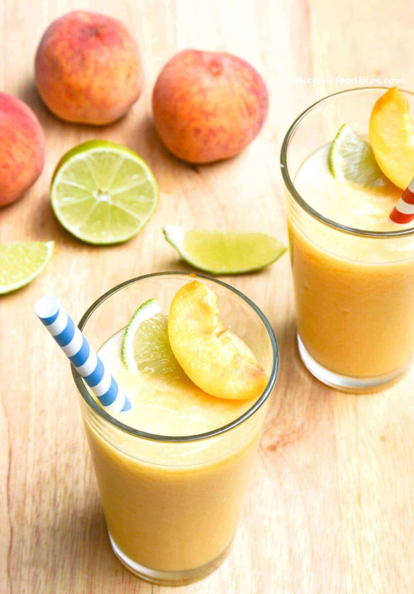 Fresh Peach Daiquiris - What the Fork