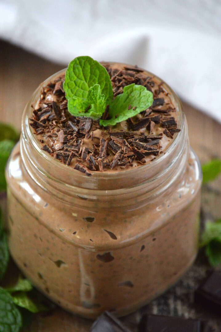 Mint Chocolate Chia Seed Pudding - What the Fork