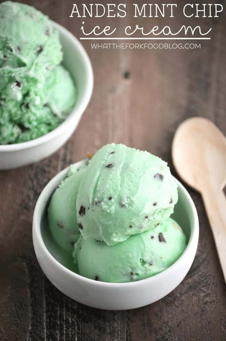 Andes Mint Chip Ice Cream - What the Fork