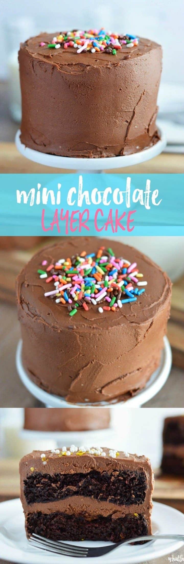 Mini Chocolate Layer Cake Recipe - What the Fork