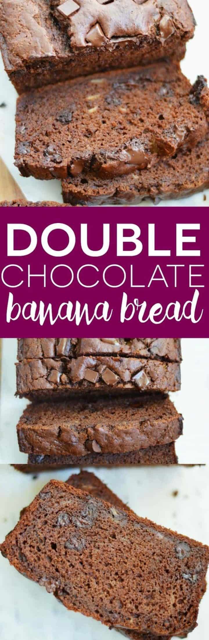 Double Chocolate Banana Bread - What the Fork