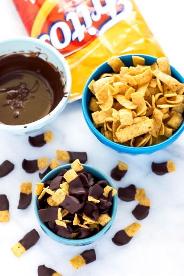 Chocolate Dipped Fritos aka Fritos Jets - What the Fork