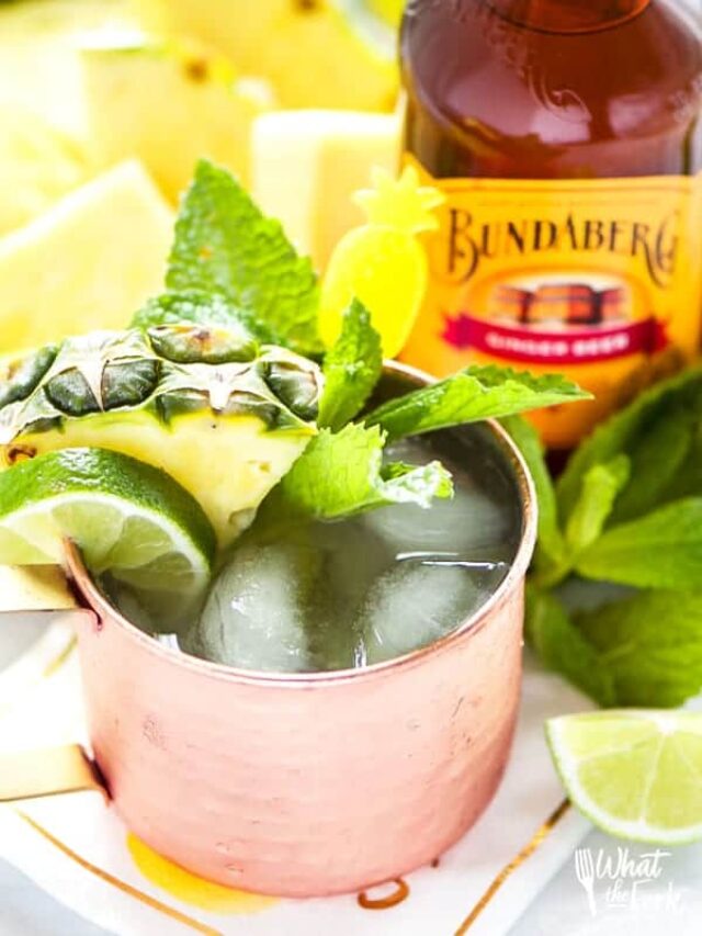 Pineapple Moscow Mule Recipe Story - What the Fork