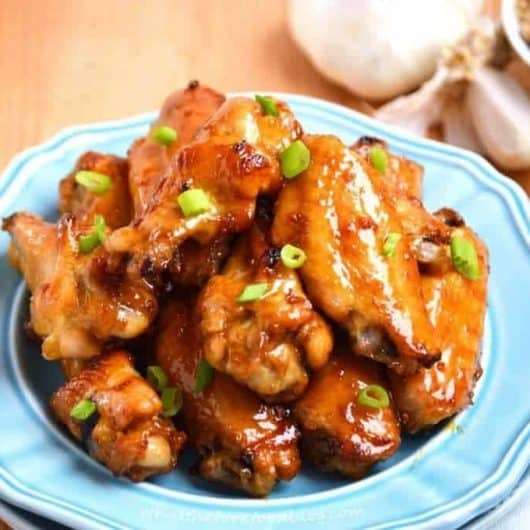 Sticky Asian Garlic Wings - What the Fork