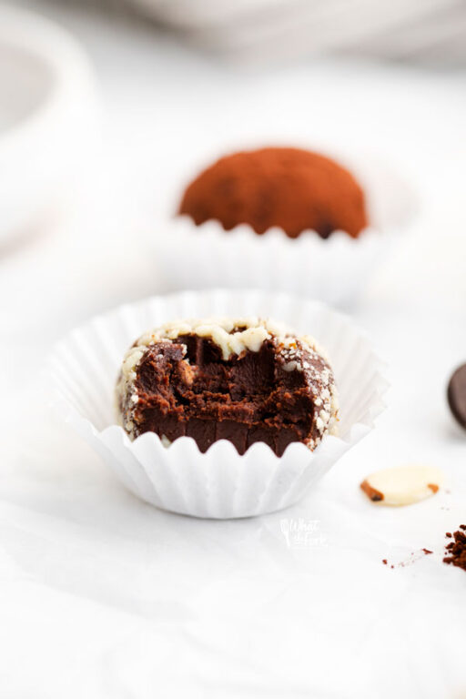Chocolate Amaretto Truffles - What the Fork