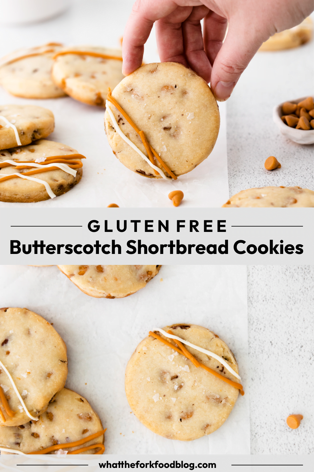 Gluten Free Butterscotch Shortbread Cookies - What the Fork