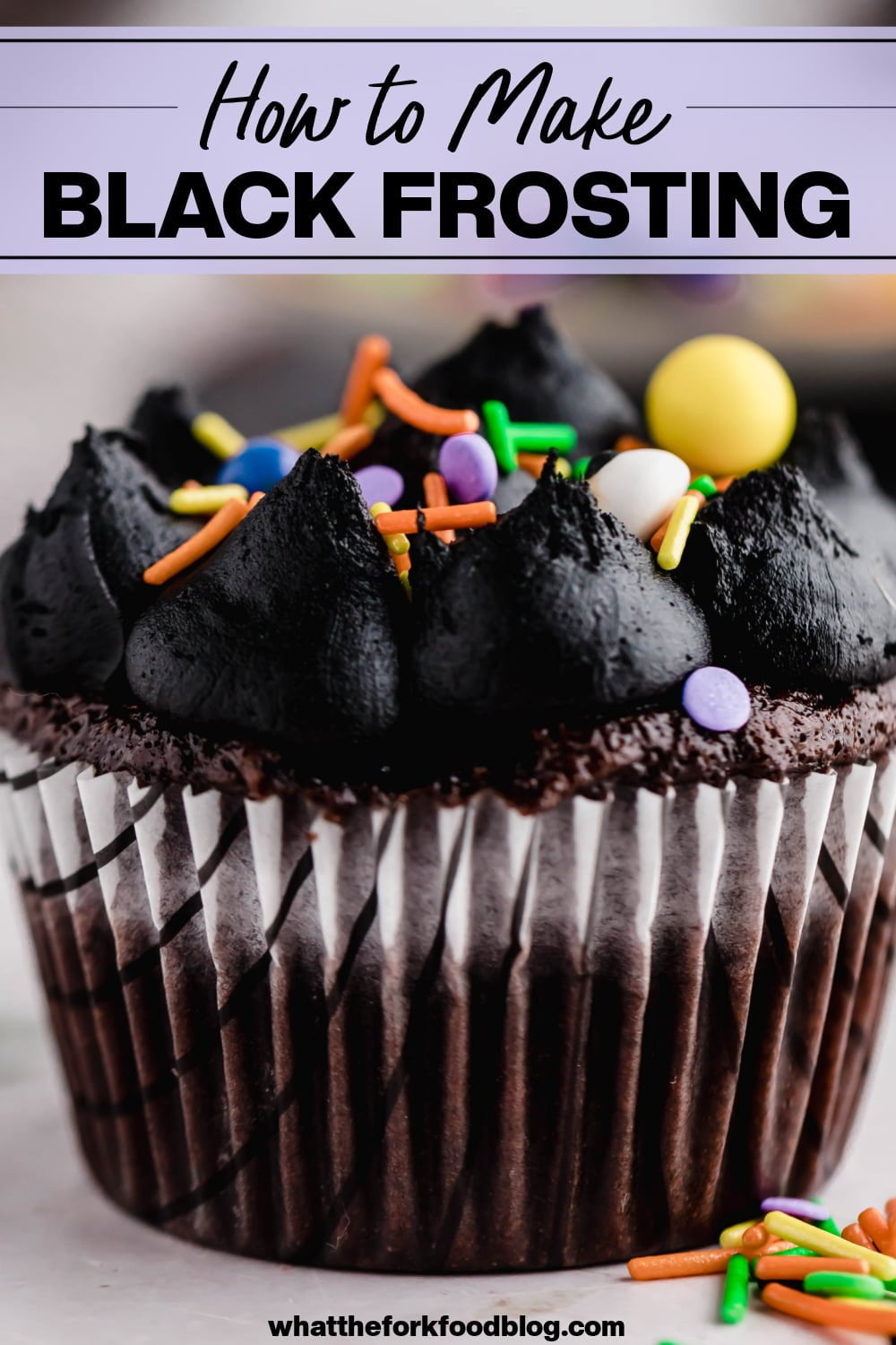 How to Make Black Frosting (American Buttercream) - What the Fork
