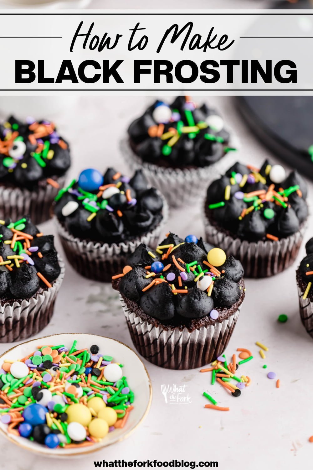 How to Make Black Frosting (American Buttercream) - What the Fork