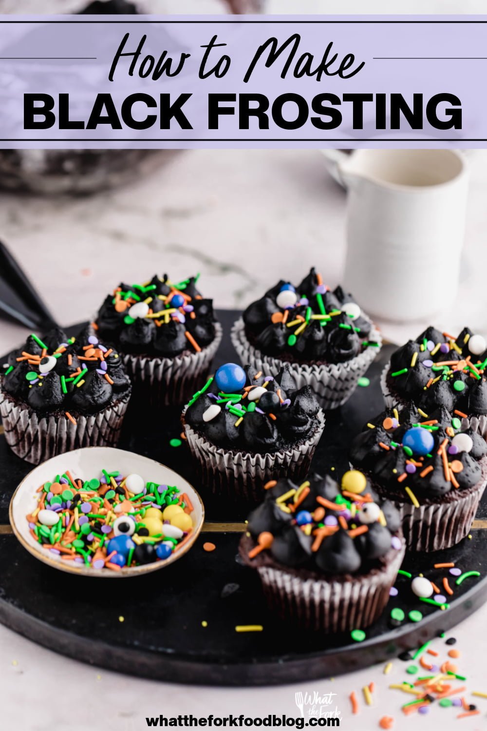 How to Make Black Frosting (American Buttercream) - What the Fork