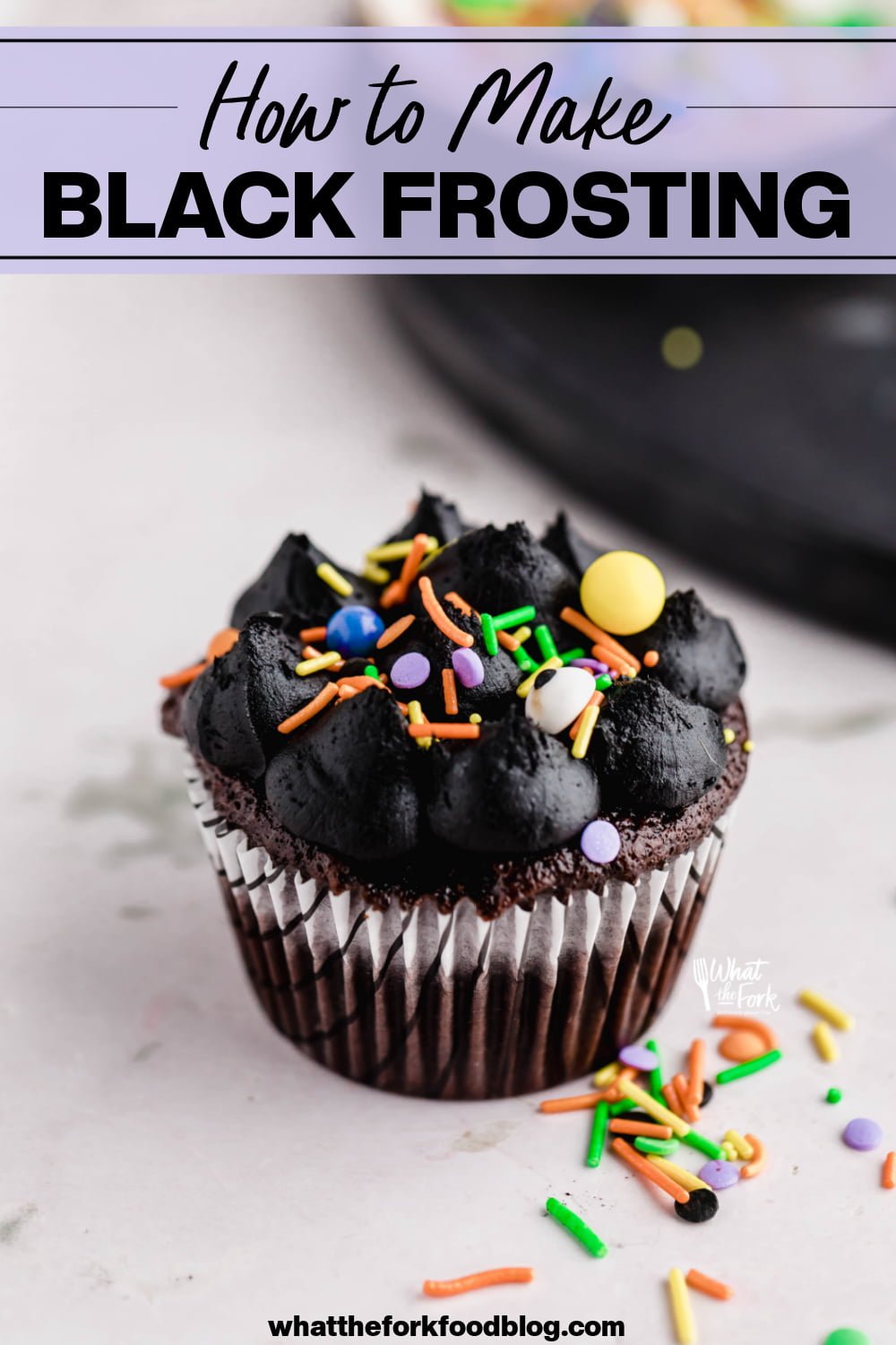 How to Make Black Frosting (American Buttercream) - What the Fork