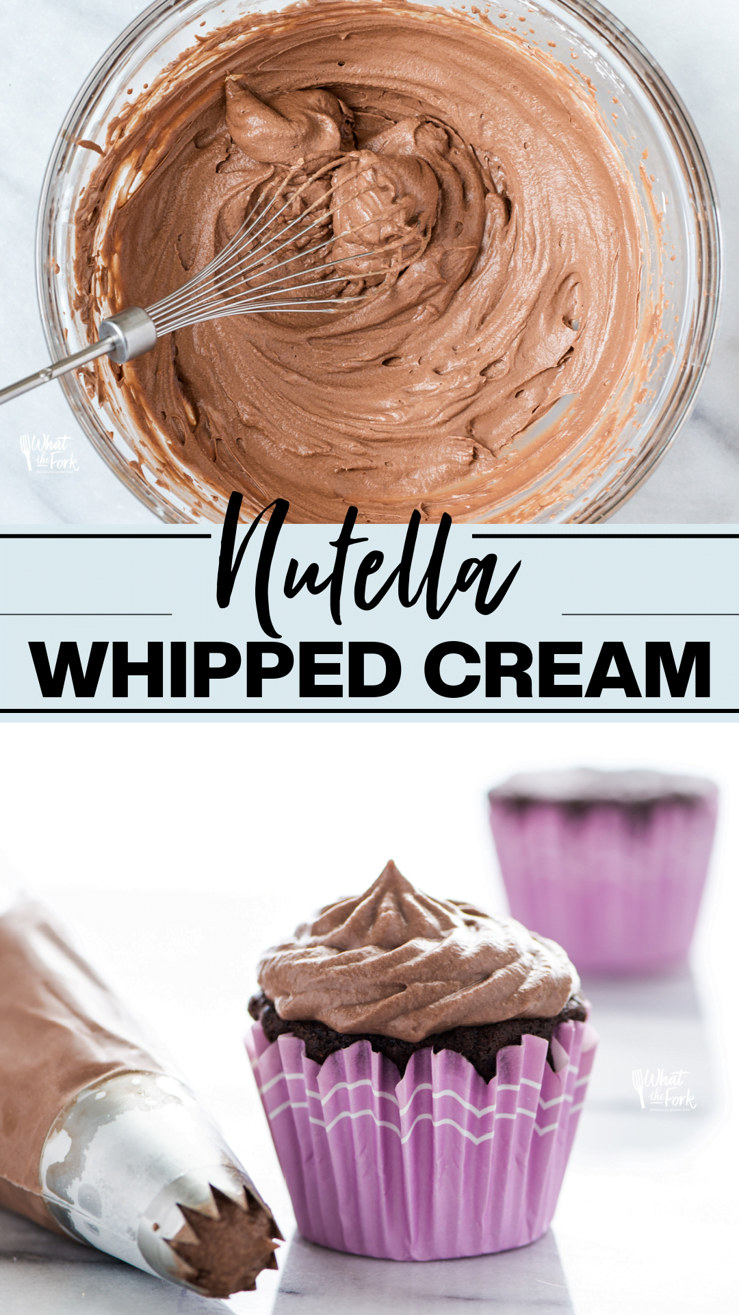 Simple 2-Ingredient Nutella Whipped Cream Recipe - What the Fork
