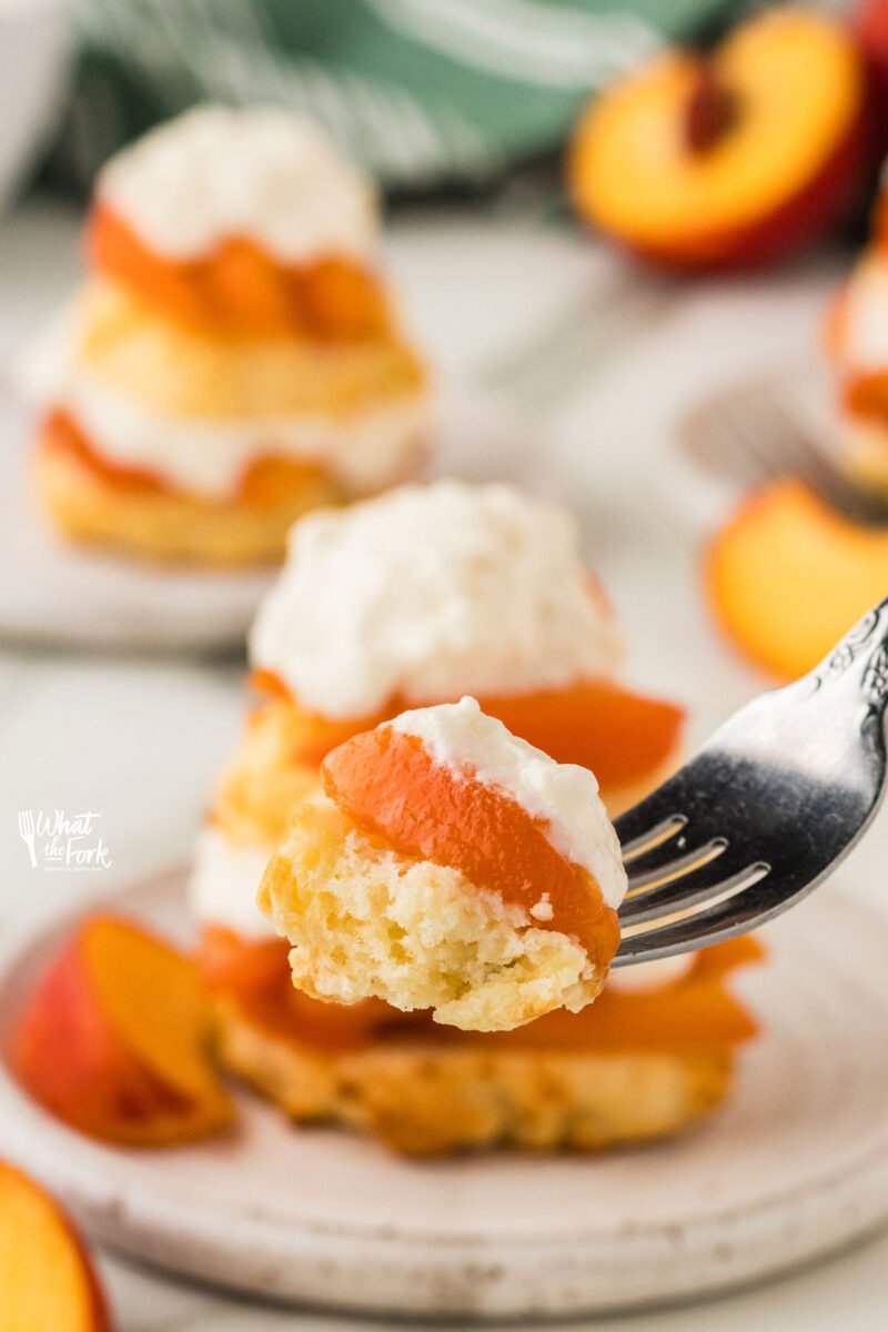 Mom's Gluten Free Peach Shortcake with Biscuits - What the Fork