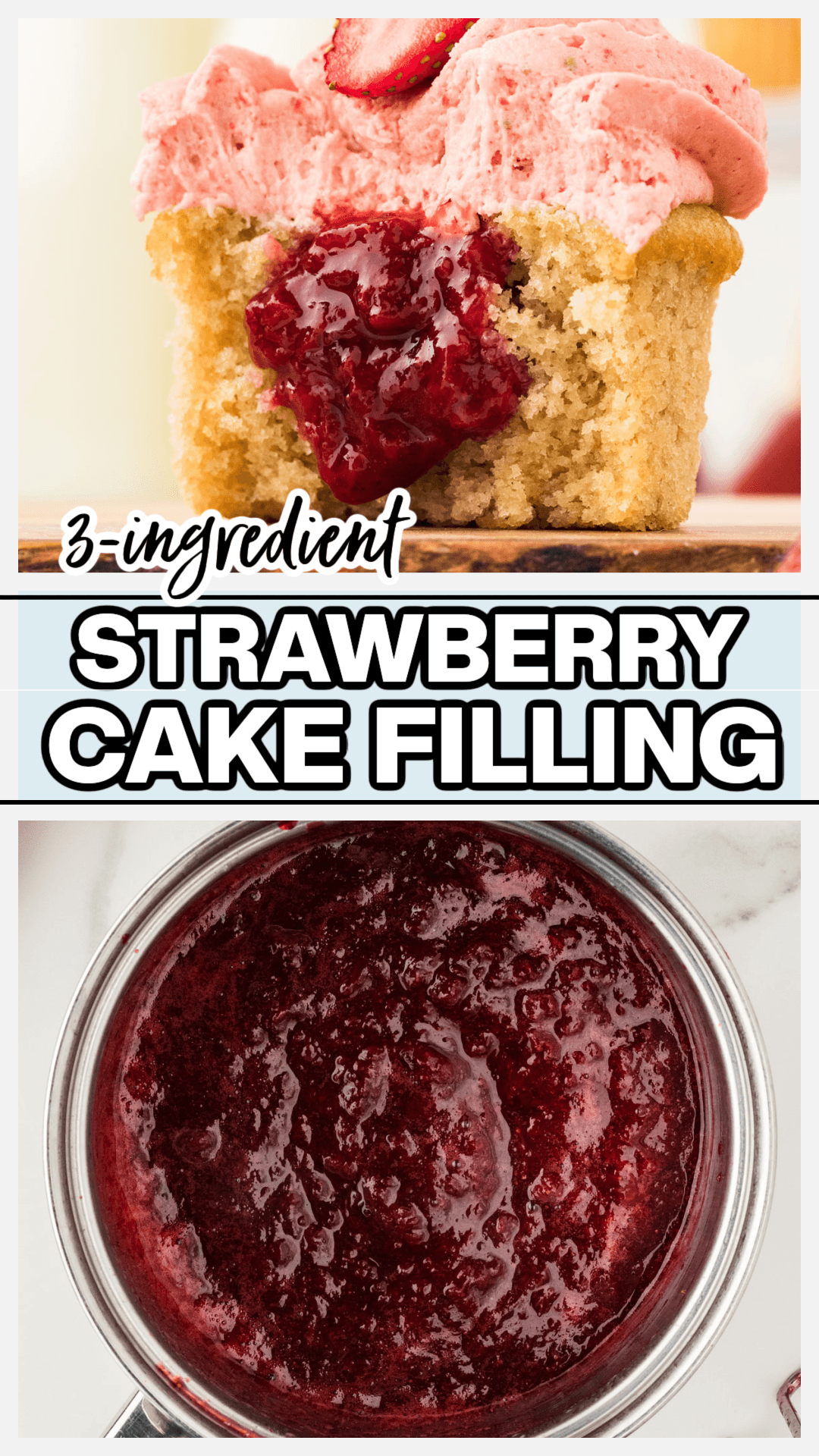 3-Ingredient Strawberry Cake Filling - What the Fork